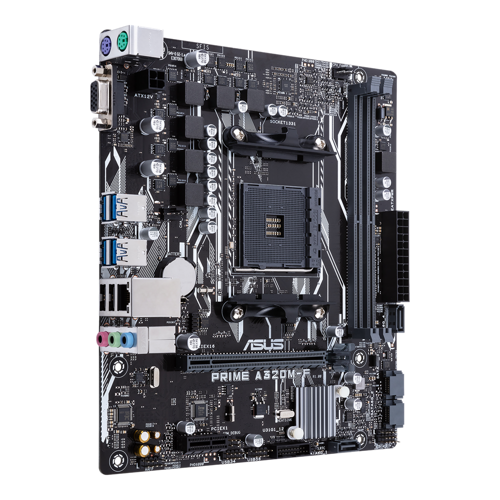ASUS PRIME A320M-F motherboard AMD A320 Socket AM4 micro ATX VGA ddr4 ...